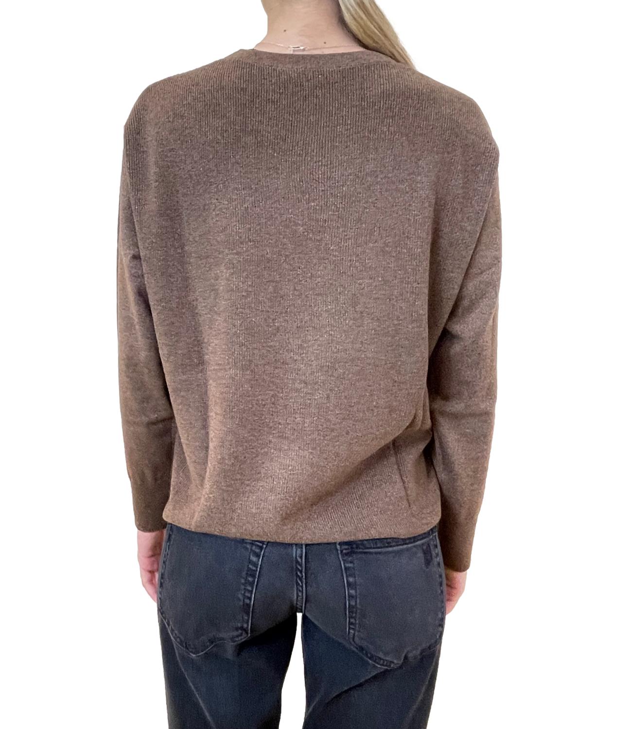 EMME MARELLA Emme Marella Maglia ACETO Marrone Donna 2525366211200 ...